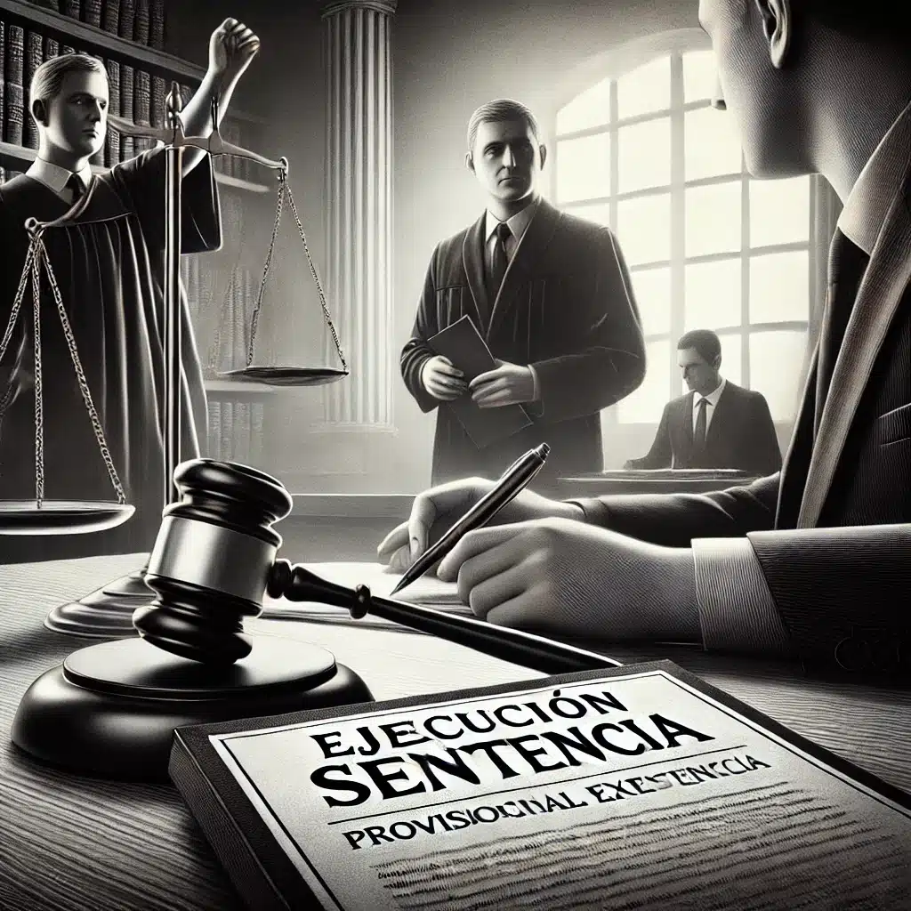 La ejecución provisional de una sentencia civil.